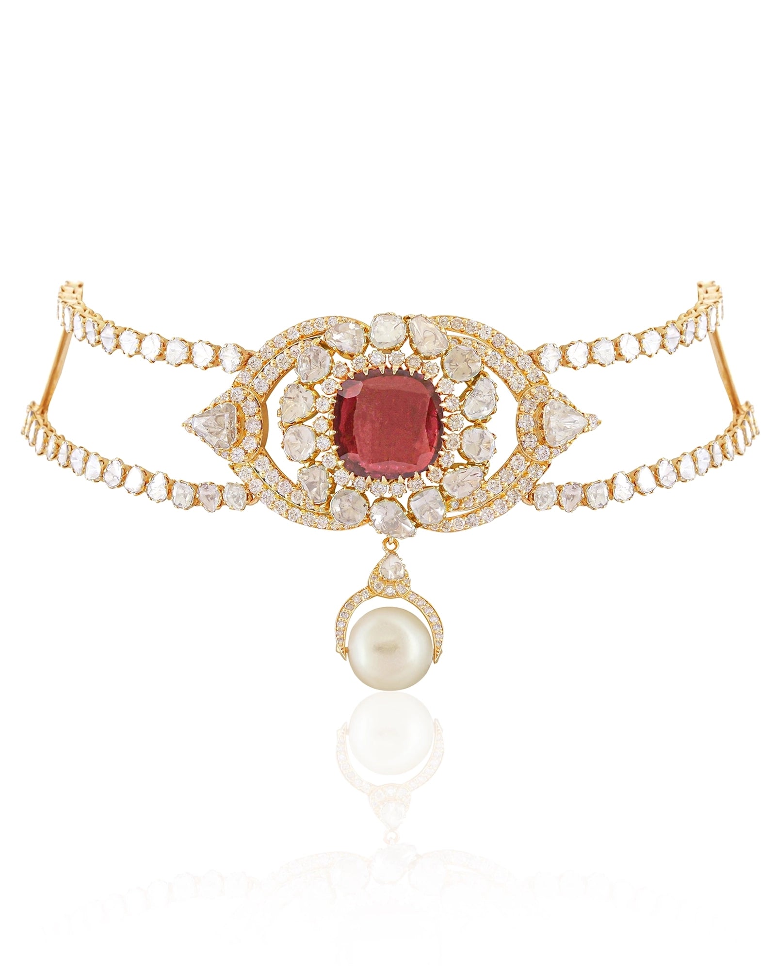 Tourmaline Halo Choker | AMARIS JEWELS | Fine Jewelry